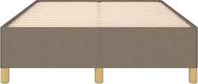 Rám postele bez matrací taupe 120x190 cm textil 3269642