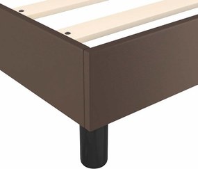 Rám postele s boxspringem hnědá 180 x 200 cm umělá kůže 3120715