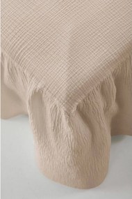 Béžový mušelínový přehoz 90x200 cm Amilia – Jotex