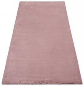 koberec BUNNY růžový, imitace králíčí kožešiny velikost 160x220 cm | krásné koberce cz