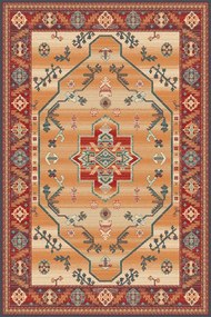 Kusový koberec vlněný Agnella Isfahan Tereus Měděný Béžový / Červený Rozměr: 160x240 cm