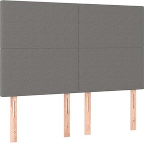Box spring postel s matrací tmavě šedý 140 x 190 cm textil 3127798