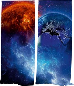 IMPAR Závěsy Vesmír 2 (Rozměr : 140x250, Materiál: Interlock)