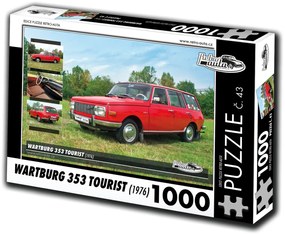 Retro-auta puzzle č. 43 wartburg 353 tourist (1976) 1000 dílků