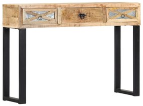 vidaXL Konzolový stolek 110 x 30 x 76 cm masivní mangovníkové dřevo