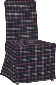 Potah na židli IKEA  Henriksdal, dlouhý barva tmavě modrá látka vzorované
