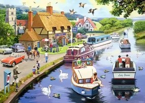 RAVENSBURGER Puzzle Leisure Days č.7: Večer u řeky / 1000 dílků / 70 x