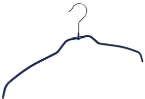 Sada 4 modrých protiskluzových ramínek na oblečení Wenko Hanger Slim