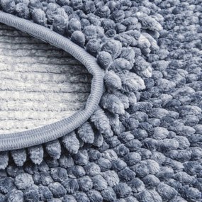 Multi-decor, Koupelnová předložka Chenille Velvet sv. šedá, 60x90, šedá, koupelna