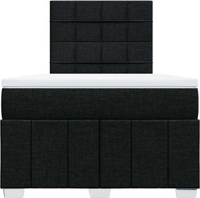 Box spring postel s matrací černá 120x190 cm textil 3293909