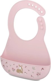 Světle růžový silikonový bryndák Fairy Garden by Little Dutch – Mepal