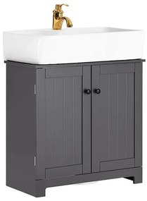 Sobuy SoBuy BZR18-II-DG Skříňka pod umyvadlo Koupelnová skříňka Koupelnový nábytek Tmavě šedá 60x60x30cm
