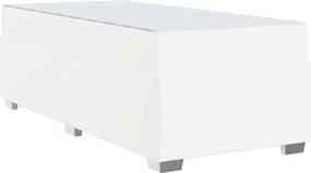 Rám postele Bílá 90 x 190 cm PVC 3399220