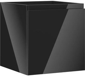 Mexen Orio koupelnová skříňka pod umyvadlo 45 cm, 1 zásuvka, černý lesk - 91A10-04547-1-BF70