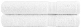 Prémiové ručníky SOLUND 2 ks bílé 100x200 cm 600 g/m² 137140
