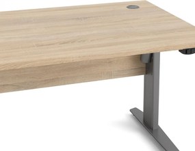FALCO Výškově nastavitelný psací stůl Office 80400/318 dub sonoma/silver grey