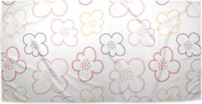 Sablio Ručník Dětské kvítí - 50x100 cm
