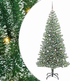 Umělý vánoční stromeček se sněhem a LED osvětlením 240 cm 3396835