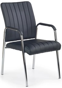 Prošívaná konferenční židle černá BERGAL