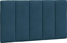 Postel s matrací Hanko modrá 80 x 200 cm samet 3208566