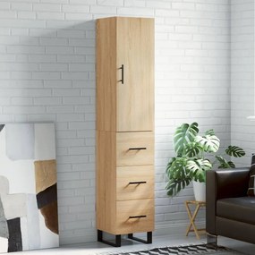 Skříň highboard dub sonoma 34,5 x 34 x 180 cm kompozitní dřevo 3198876
