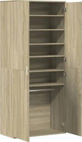 Botník dub sonoma 80 x 39 x 178 cm kompozitní dřevo 3276674