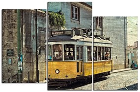 Obraz na plátně - Historická tramvaj 1121D (105x70 cm)