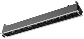 Indeluz 809E-L3825B-03 zapuštěné stropní LED svítidlo Sigma L Mini-Trim, šedé, 25W, 2700K, 65cm