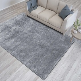 Šedý koberec s vyšším vlasem Šírka: 180 cm | Dĺžka: 270 cm