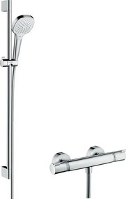 Hansgrohe Raindance Select E sprchový systém na stěnu s termostatickou baterií bílá/chrom 27082400