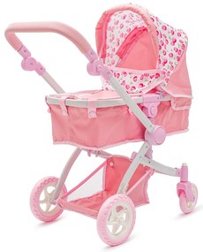 Kočárek pro panenky 2v1 Baby Mix Sophie pink Barva: multicolor