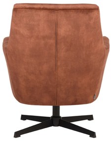 LABEL51 Sametové křeslo TOBY oranžové CM-55.002