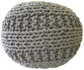 KUDOS Textiles Pvt. Ltd. MEGA AKCE: Sedací vak TEA POUF 30 tmavě šedý - 40x40x35 cm