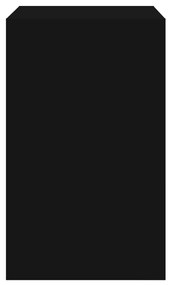 Botník černý 60 x 42 x 69 cm kompozitní dřevo - Default Title