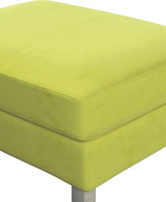 Potah na podnožku IKEA Karlstad barva zelená látka lesklé, sametová