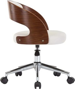 vidaXL Otočné jídelní židle 2 ks ohýbané dřevo a textil [3054911] Barva: taupe