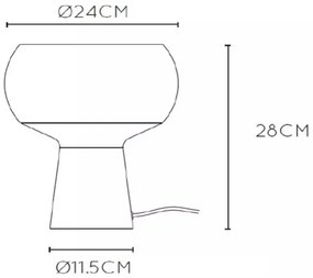 Lucide 05540/01/33 - Stolní lampa FARRIS 1xE27/25W/230V zelená