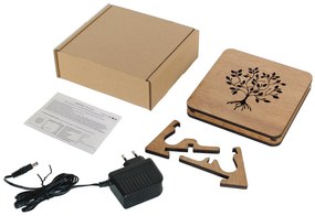 Li-Go "Ještěd" lampa 19x19cm provedení povrchu: dub