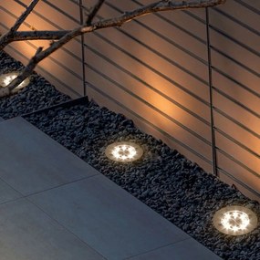 Bluegarden Toolight, LED solární lampa 4,5cm 1ks P60048, stříbrná, OGR-05685