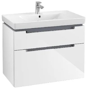 Villeroy & Boch Subway 2.0 - Umyvadlová skříňka, 787x590x449 mm, 2 zásuvky, Glosy White A91410DH