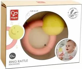 Hape ECO BABY - Chrastítko prstýnek / od 0 měsíců