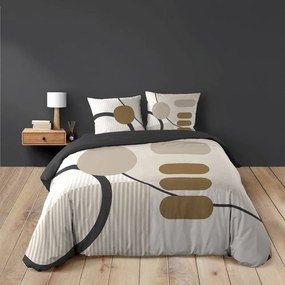 Béžové bavlněné povlečení na dvoulůžko/prodloužené 240x220 cm Santana – douceur d'intérieur