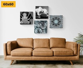 Set obrazů zajímavá kombinace Feng Shui - 4x 40x40 cm