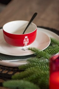Dárková sada 4 misek s kovovým stojanem Nutcrackers – ∅ 11*6 cm / 300 ml