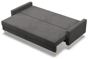 Třímístná rozkládací sedačka BLANK Comfort šedá