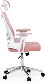 Ergonomická kancelářská židle EMILIE - růžová síťovina