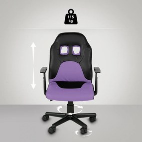 Dětská kancelářská židle Fun - Fialová