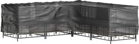 Plachty na zahradní nábytek tvar L 2 ks 12 oček 185x185x90 cm 3155369