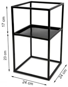 Stojan na květiny 40x24 černá