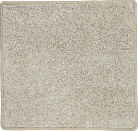 Kusový koberec Capri Lux cream štvorec, 60x60, béžová, chodba / predsieň, Vopi